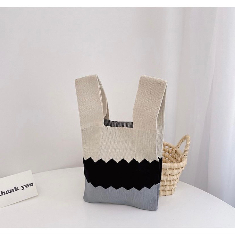 Jual NEW! Buffalow Bag Bangkok Knit Tote Bag Rajut Tas Buffalow Premium Quality | Shopee Indonesia