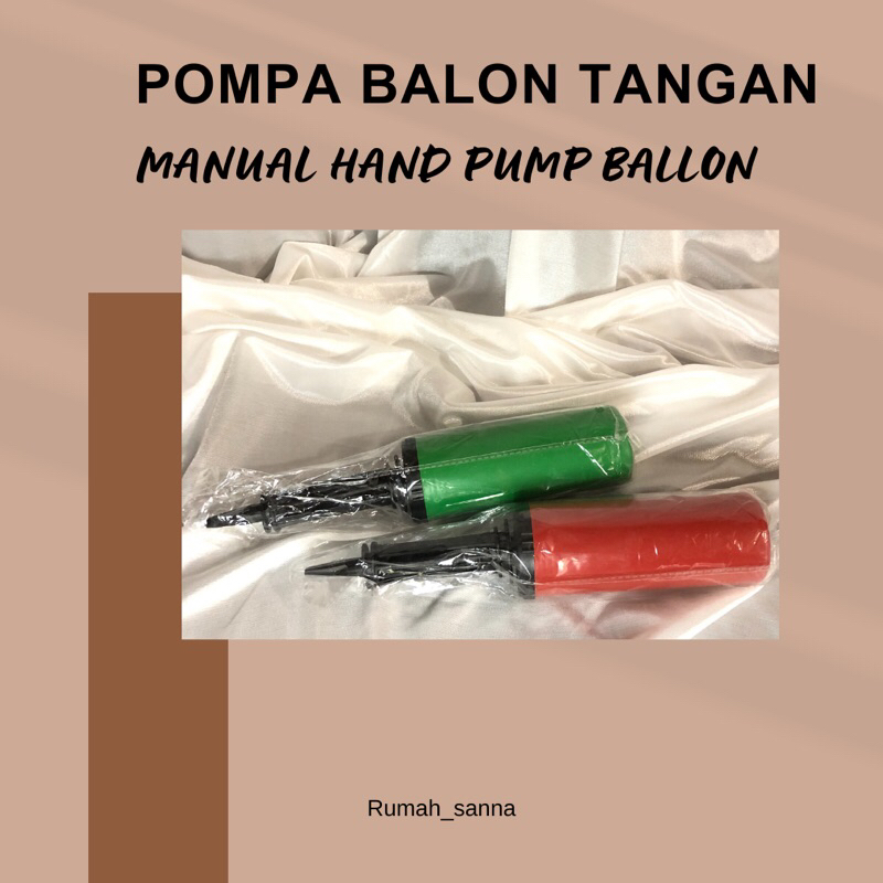 Jual POMPA BALON TANGAN / MANUAL HAND PUMP BALLON | Shopee Indonesia