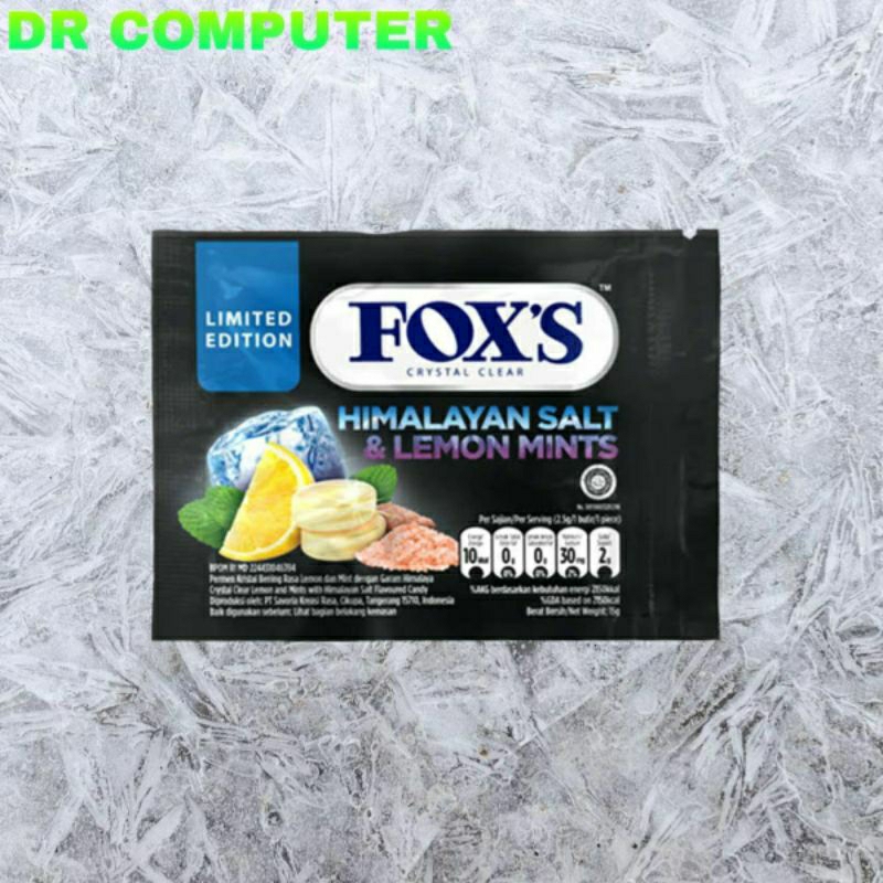 Jual foxs himalaya salt & lemon mint 15g permen | Shopee Indonesia