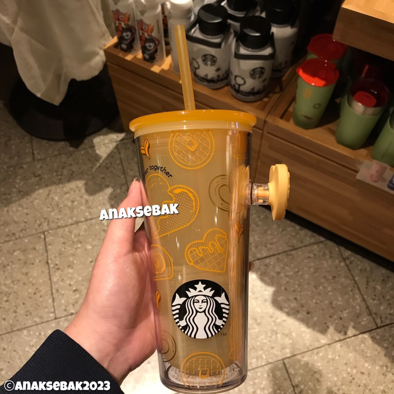 Jual Starbucks Cold Cup Tumbler Butter Together 16oz Valentine 2023 ...