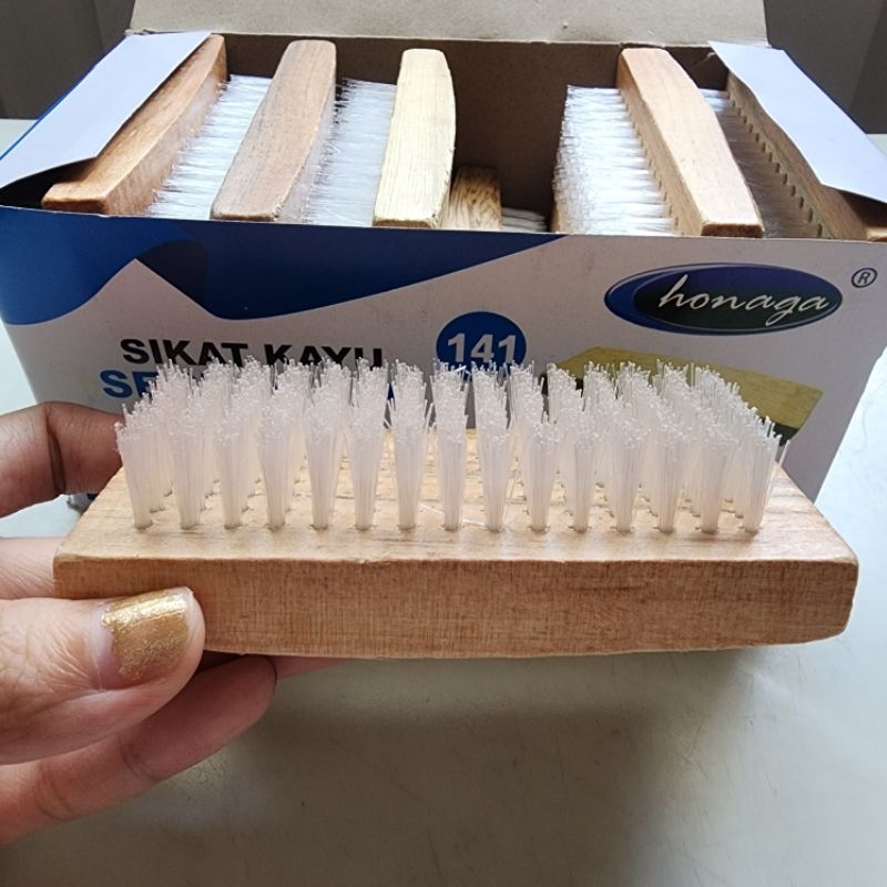 Jual Sikat kayu Honaga 141 / sikat baju / sikat wc / sikat serbaguna ...