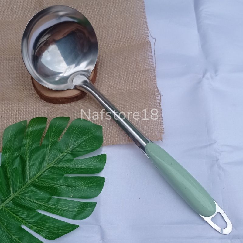 Jual Irus Sayur Besar Pastel Stainless Gagang Plastik | Sendok Kuah ...