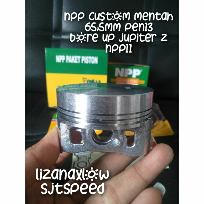 Jual npp piston custom 65,5 mm pen13 mentah jupiter z bore up npp11 ...