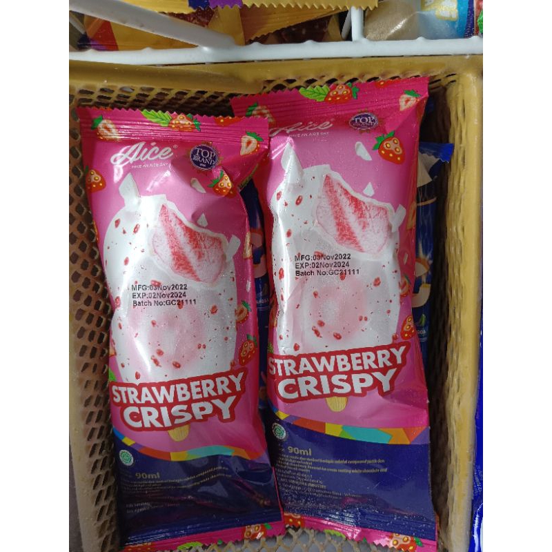 Jual Ice Cream Aice Strawberry Crispy | Shopee Indonesia