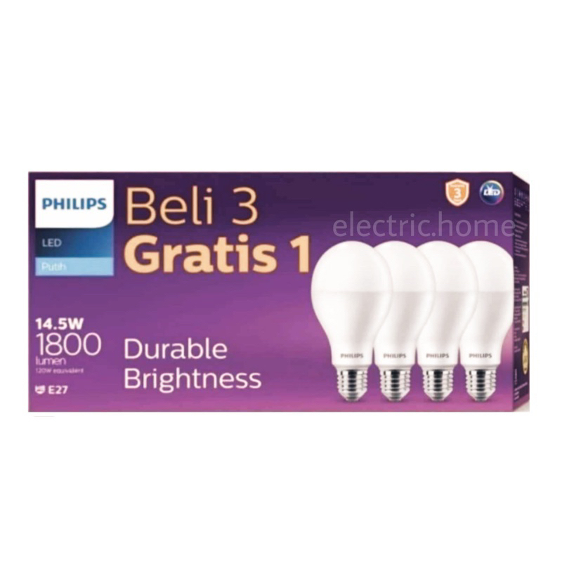 Jual PHILIPS LAMPU LED BULB MULTIPACK 14,5W 14.5W 14.5 WATT PUTIH ... Jual PHILIPS LAMPU LED BULB MULTIPACK 14,5W 14.5W 14.5 WATT PUTIH ...