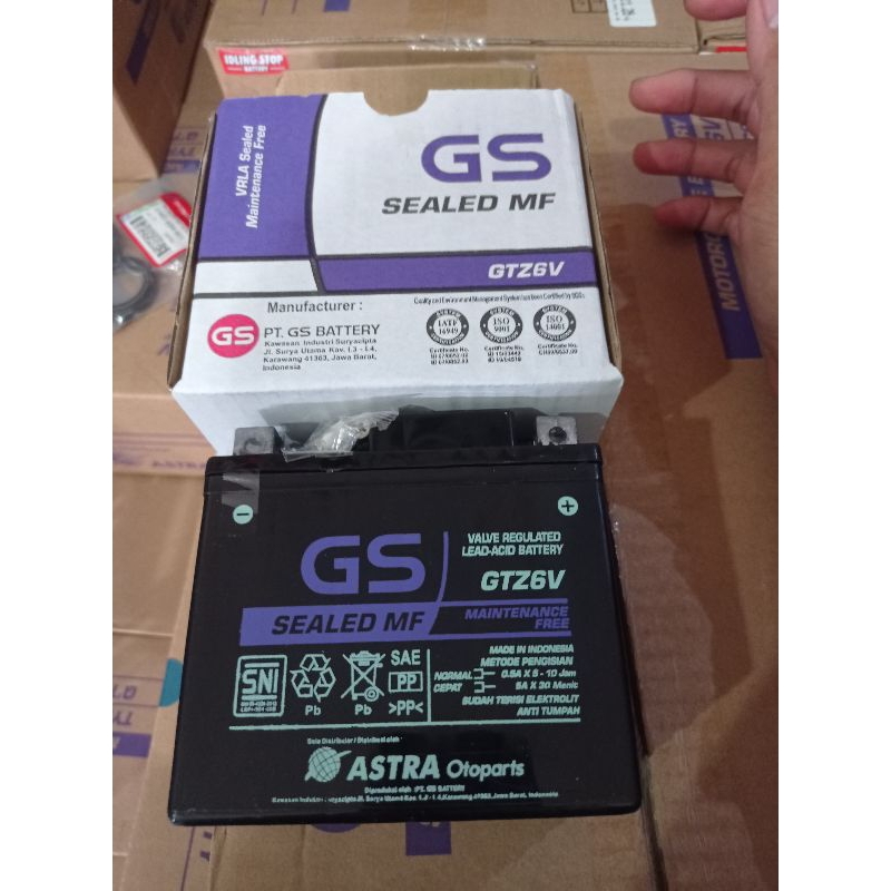 Jual aki gs astra gtz6v/ gtz5s original vario 125.150 pcx | Shopee ...