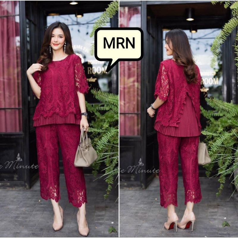 Jual Set Setelan Celana Cutie Minute Import Bangkok Shopee Indonesia