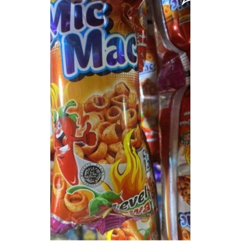 Jual Snack Kerupuk Mic Mac Micmac Level Dewa Snack Melinial isi 10pcs ...