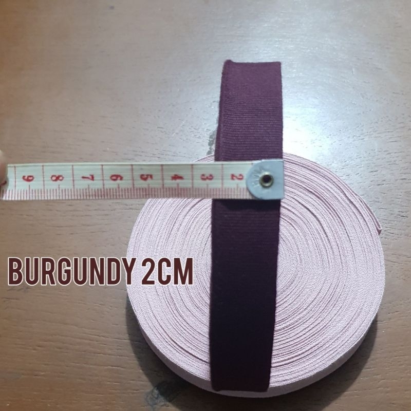 Jual pita katun/pita label/pita canvas katun ukuran 2cm & 2,5cm ...