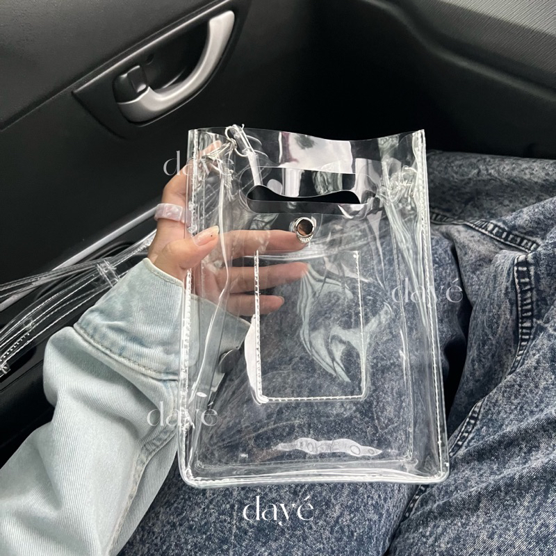 Jual DAYE - Tas PVC Transparan | Tas Konser Kpop | Korean Bag | Sling Bag | Transparent Bag ...