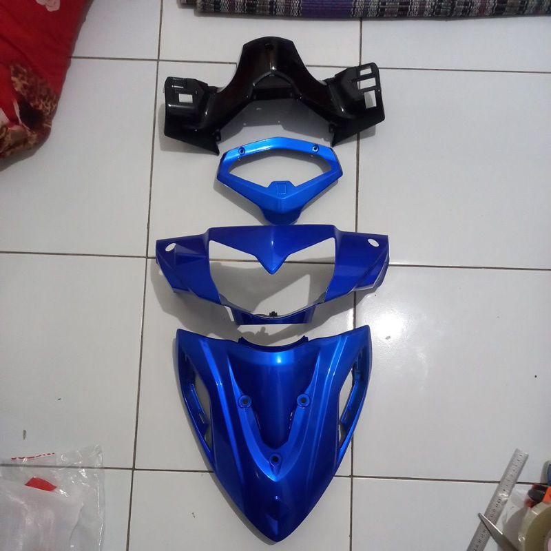Jual Full body halus shogun FL 125 Marine blue hitam | Shopee Indonesia