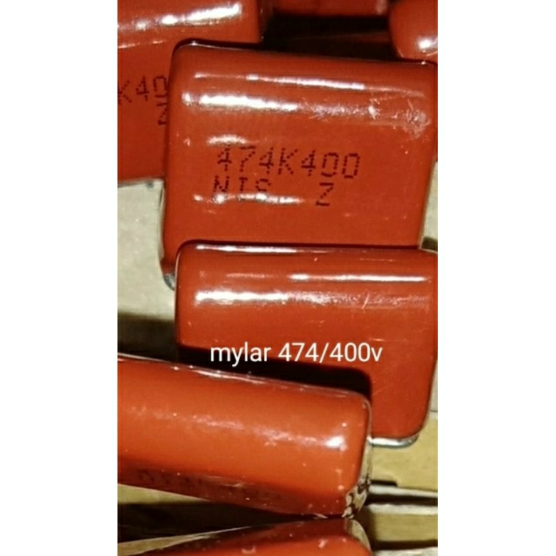 Jual capasitor capacitor kapasitor mylar 474/400v (470nf/400v) | Shopee ...