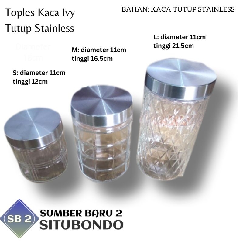 Jual Toples Kaca Tutup Stainless | Shopee Indonesia