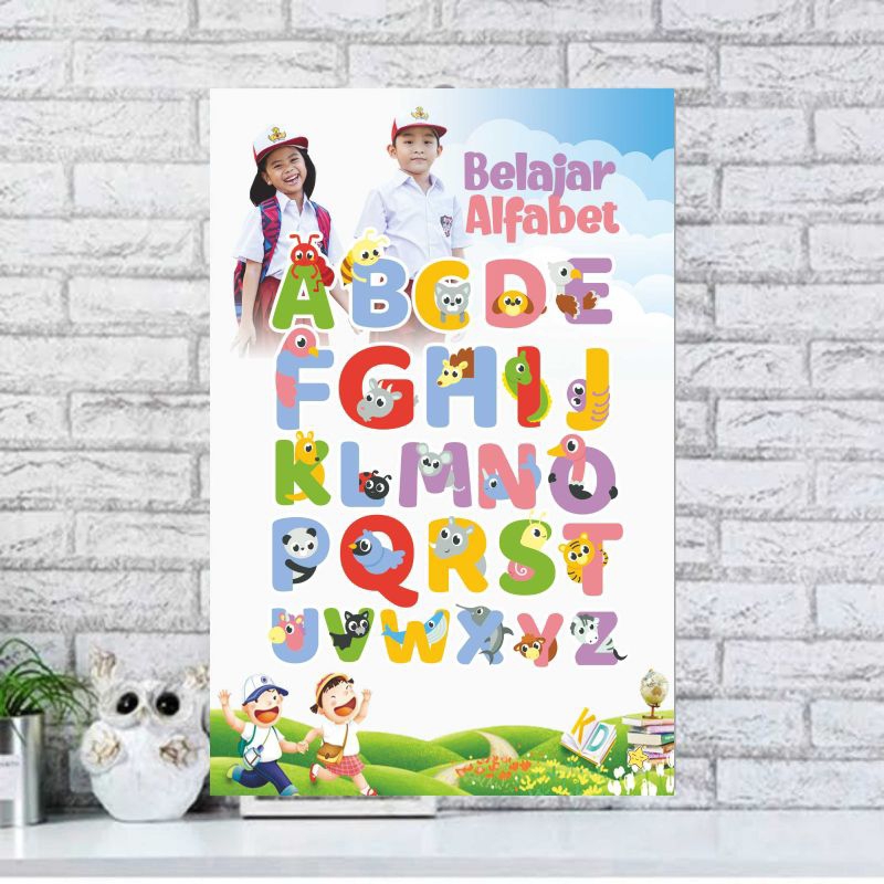 Jual COD Poster Edukasi Alfabet | Calistung | Belajar Membaca Huruf ...