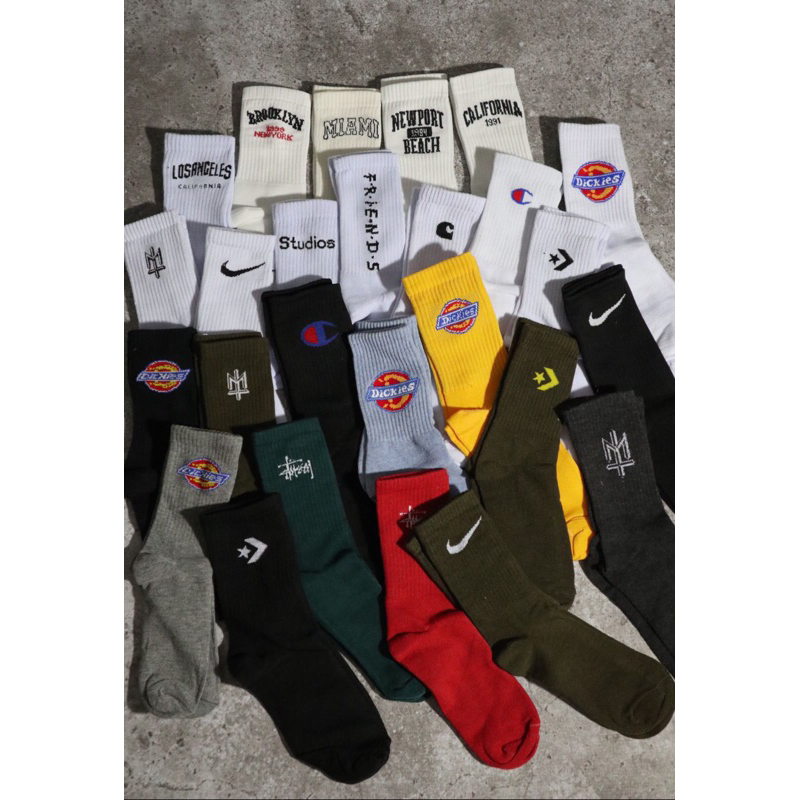 Jual socks maternal botleg army/grey/putih kaus kaki mater-nal logo ...