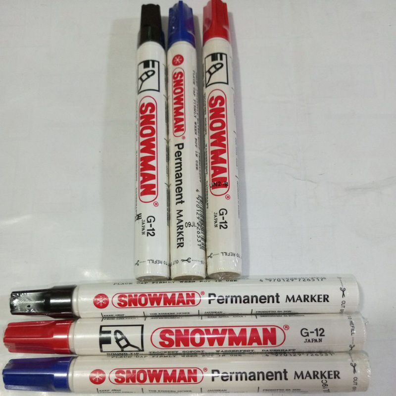 Jual Spidol Snowman Permanent Marker | Shopee Indonesia