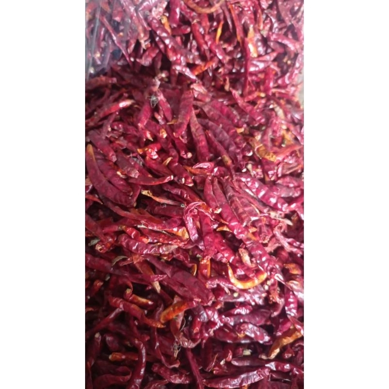 Jual 1 kg cengek kering kualits super pedas dan warna merah | Shopee ...