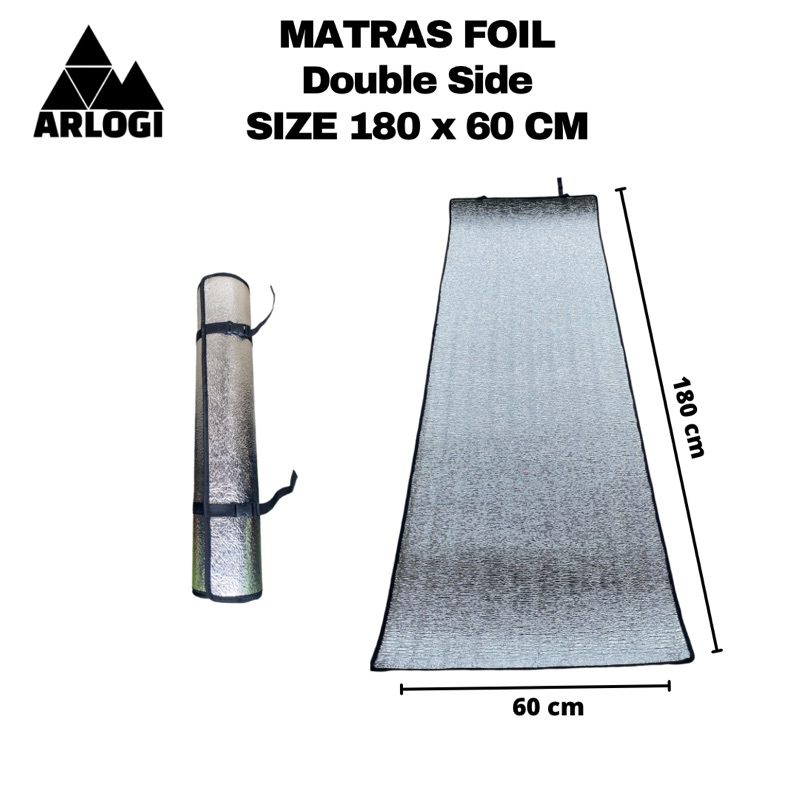 Jual Matras outdoor Alumunium Foil Double Side Ukuran 180x60 ketebalan ...