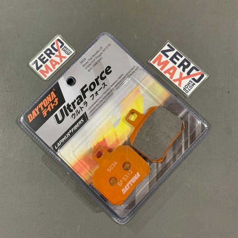 Jual Kampas Rem DAYTONA Lapinus Fibers 2 Piston Besar Kaliper KTC DT ...