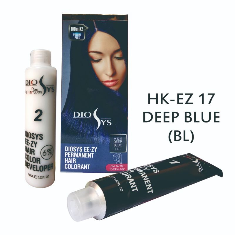 Jual cat rambut hair color Diosys 100ml dan 45ml col. Deep Blue ...