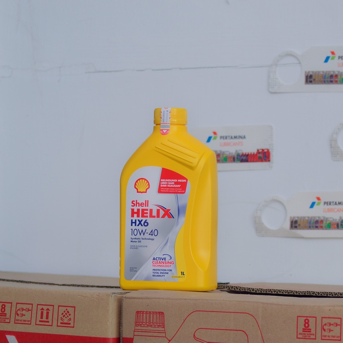 Jual Shell Helix Oli Mobil Hx6 10W-40 1Liter dan 4 Liter / Oli Pelumas ...