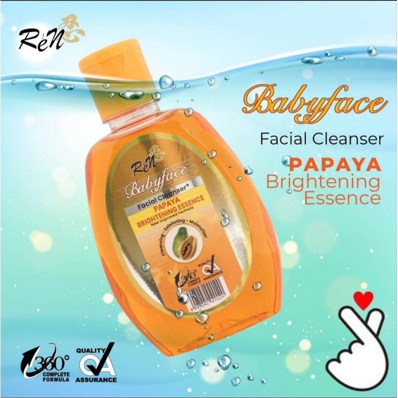 Jual Ren BabyFace Facial Cleanser Papaya BRIGHTENING | Shopee Indonesia