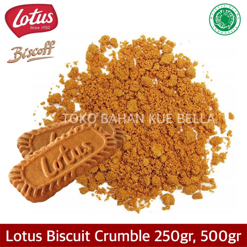 Jual Lotus Biscoff CRUMBLE 250GR (REPACK) Topping Donat Biscuit Lotus ...