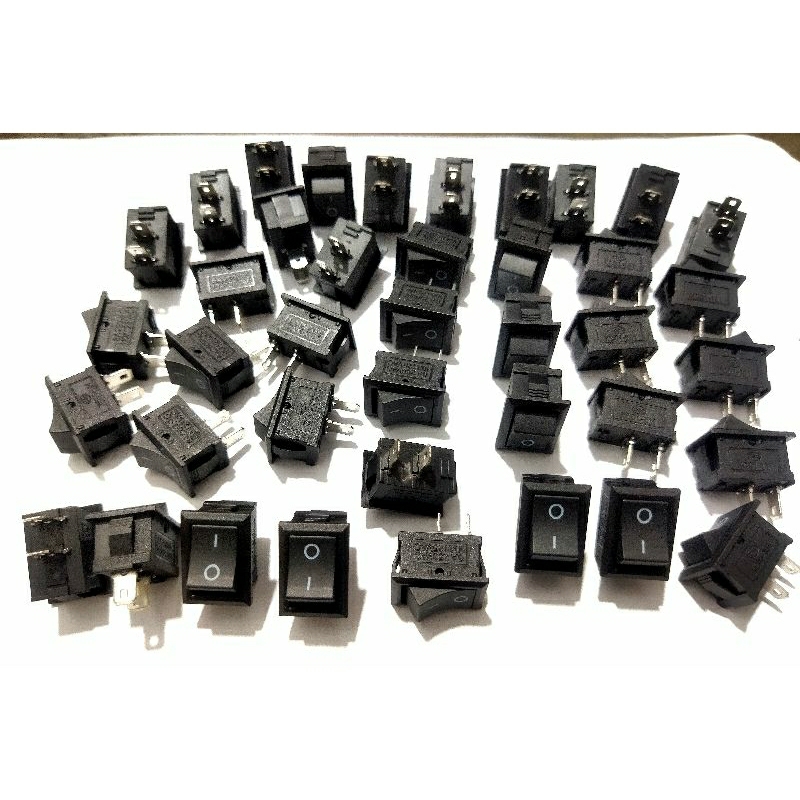 Jual Saklar Mini / Switch ON-OFF 15mm x 10mm Hitam 2PIN saklar Pemutus ...