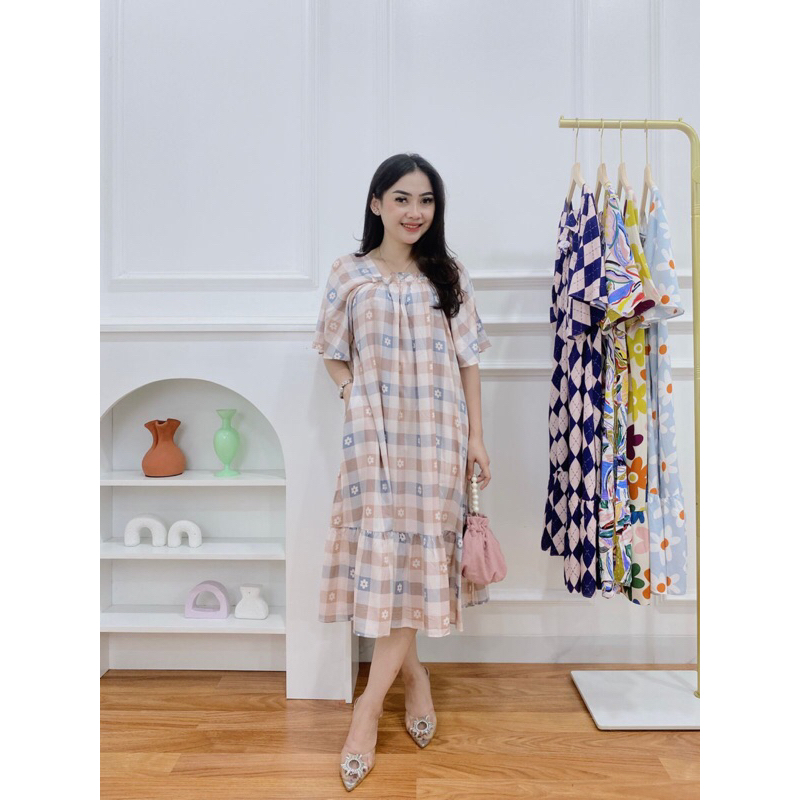 Jual ARUMI RUFFLE DRESS BY. FANESSA | Shopee Indonesia
