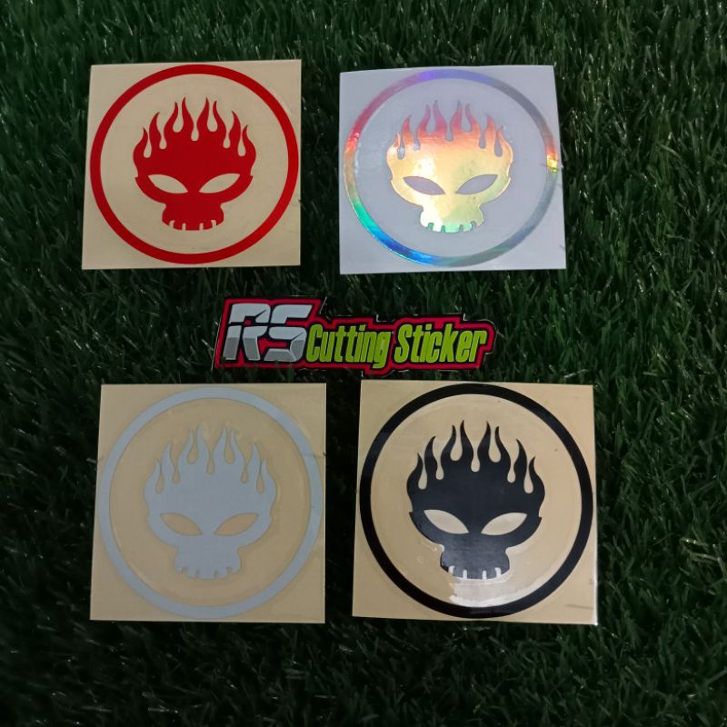 Jual STICKER CUTTING TENGKORAK API BULAT | Shopee Indonesia