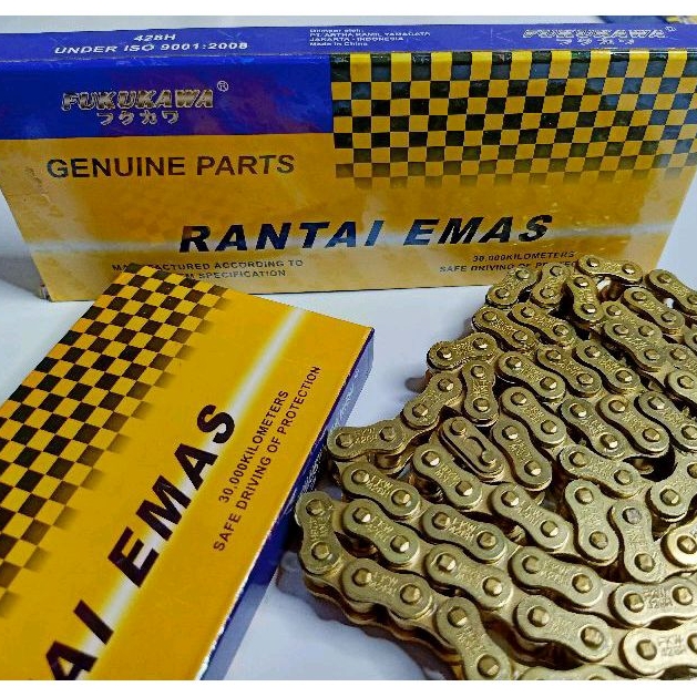 Jual RANTAI GOLD MERK FUKUKAWA 428H / RANTAI EMAS / RANTAI MANOL ...