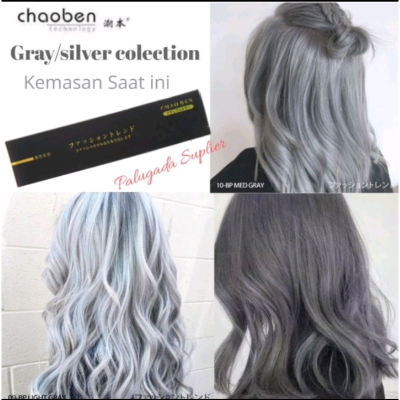 Jual (COD) Cat Rambut GRAY (Abu-abu) HIGHLIGHT Ombre Pewarna Rambut ...