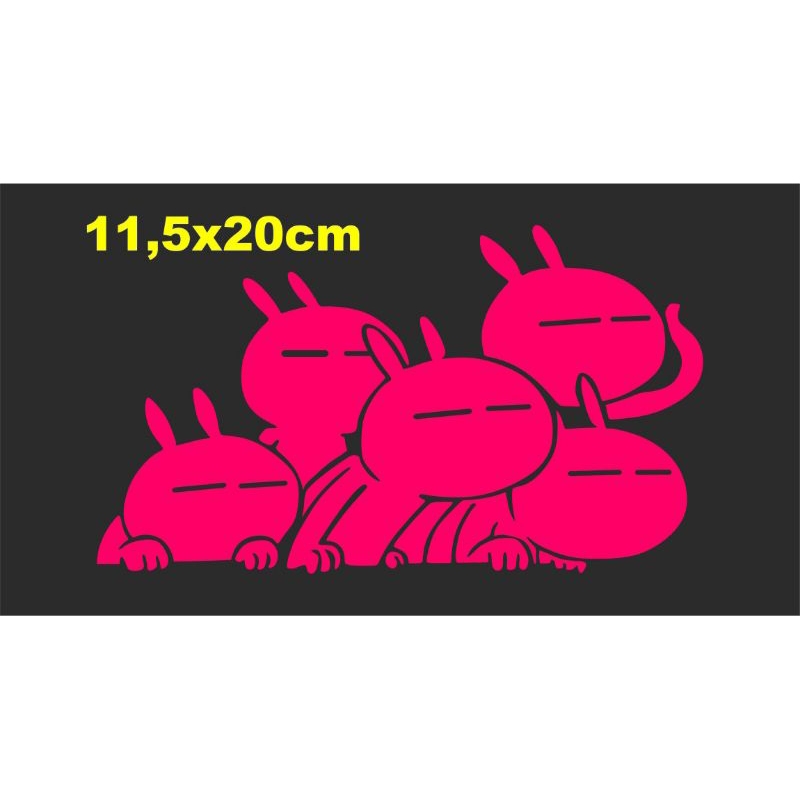 Jual [ TUZKI 11,5x20cm ] CUTTING STICKER KACA MOBIL BELAKANG TUZKI ...