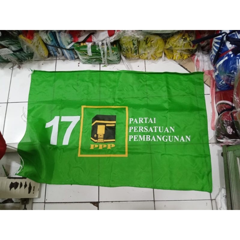 Jual BENDERA PARTAI PPP UKURAN 60 X 90 CM ISI 100 PCS | Shopee Indonesia