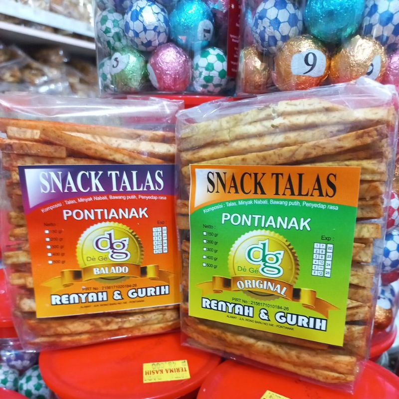 Jual Snack Talas DG Susun Kecil Oleh-oleh Khas Pontianak KALBAR 150g ...