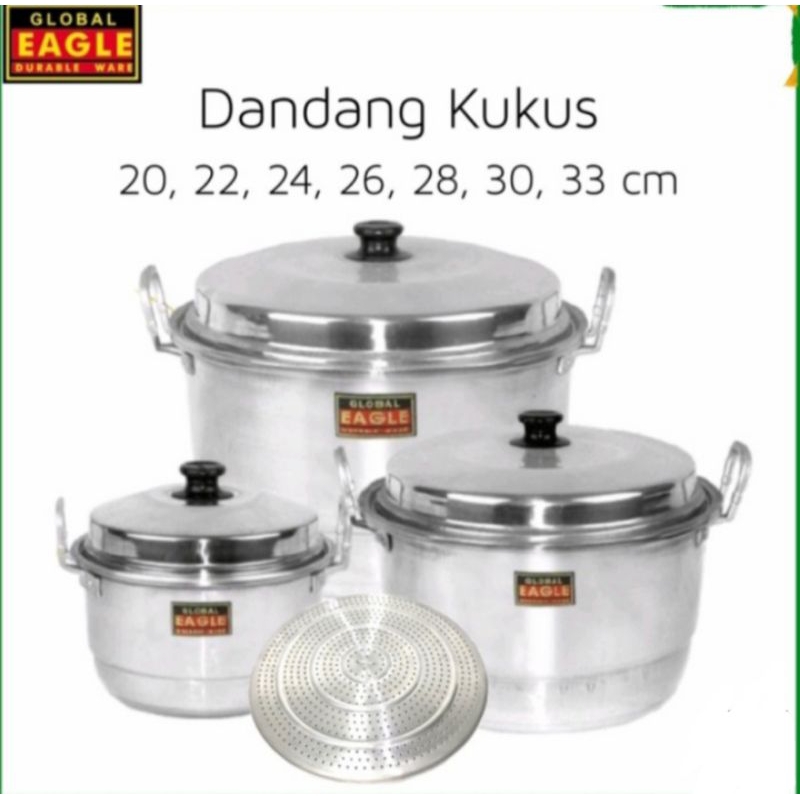 Jual SG Panci Langseng Kukus Dandang Steamer 20cm Global Eagle | Shopee ...