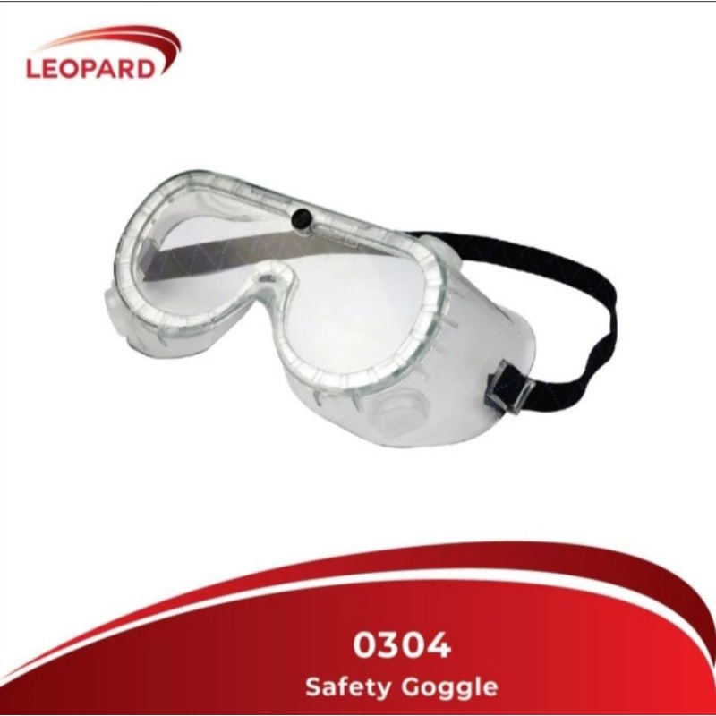 Jual Safety Goggle "LEOPARD" 0304 (kacamata safety) | Shopee Indonesia