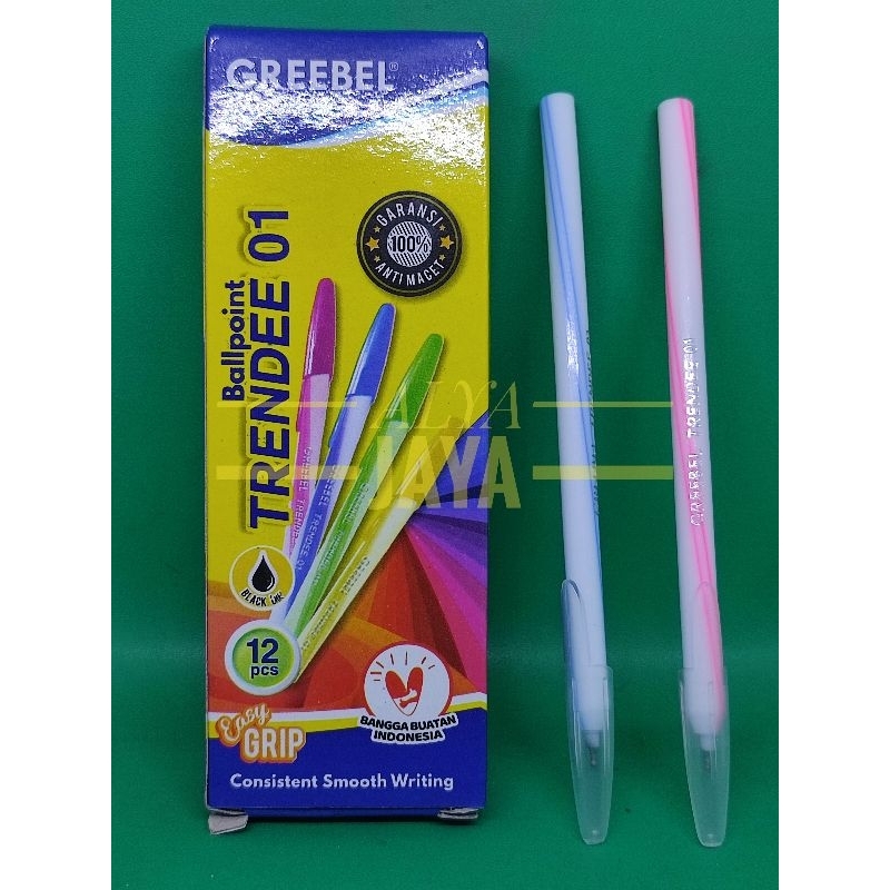 Jual Pulpen Pena Ballpoin Grebel 1 Pack Isi 12 Pcs | Shopee Indonesia