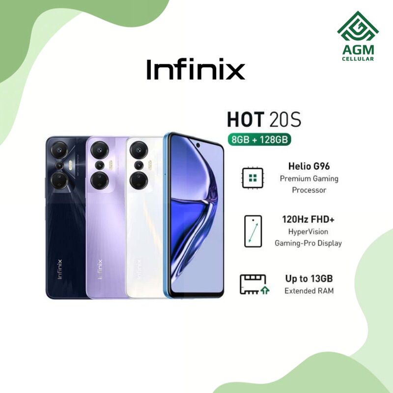 Jual HANDPHONE INFINIX HOT 20S RAM 8GB/128GB (Sonic Black, Light-rider ...