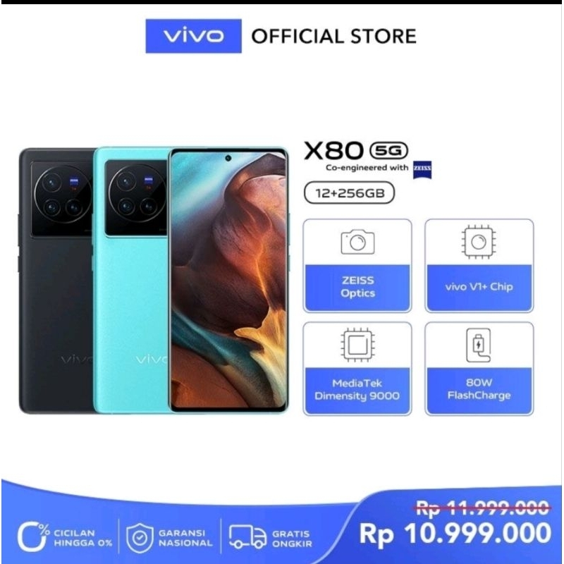 Jual VIVO X80 5G RAM 12GB ,ROM 256GB | Shopee Indonesia