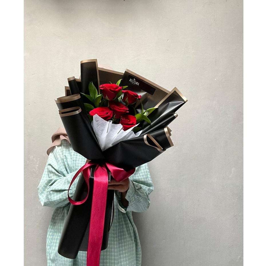Jual Buket bunga mawar 5 tangkai VALENTINE - fresh flower bouquet ...