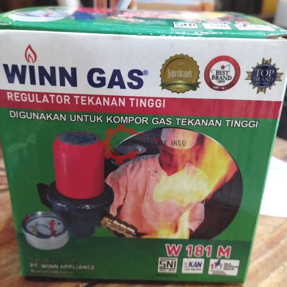 Jual Regulator Gas Tekanan Tinggi WINN GAS W 181 M + Meteran High ...