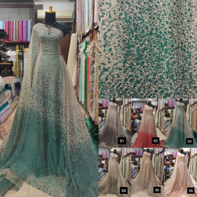 Jual Kain Tile Sugar Candy Gradasi Ombre Varian | Shopee Indonesia