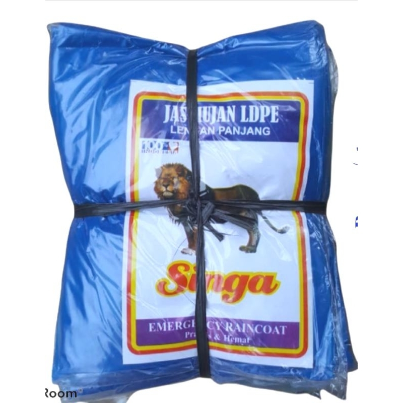 Jual 10Buah Jas hujan plastik Tebal / Mantel lengan panjang harga 10buah (1kg dpt 20pcs ...