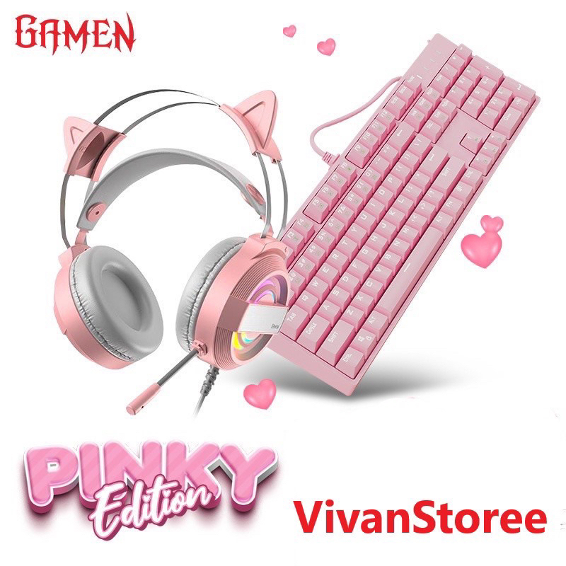 Jual GAMEN Titan Edition Keyboard Mechanical Pluggable Switch Blue ...