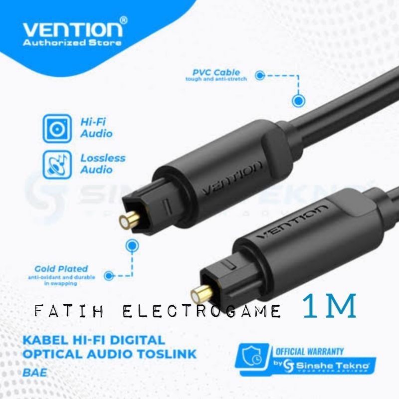 Jual Vention BAE 1 meter / Kabel optik audio tv / Kabel fiber optik ...