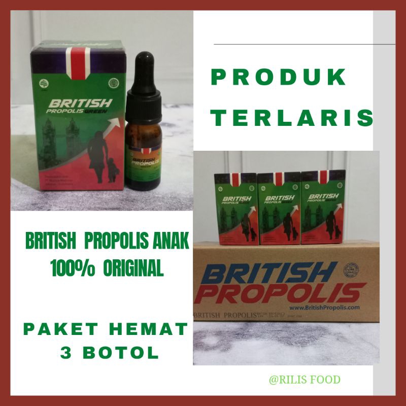 Jual PAKET HEMAT 3 BOTOL BRITISH PROPOLIS | Shopee Indonesia