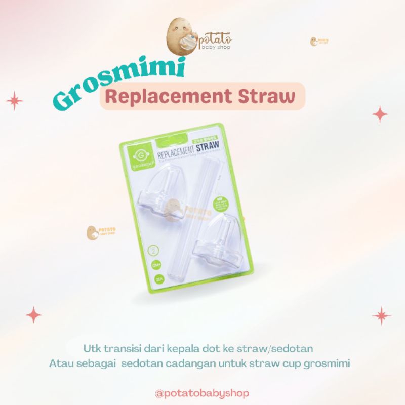 Jual Grosmimi Replacement Straw - Sedotan Pengganti Grosmimi | Shopee Indonesia