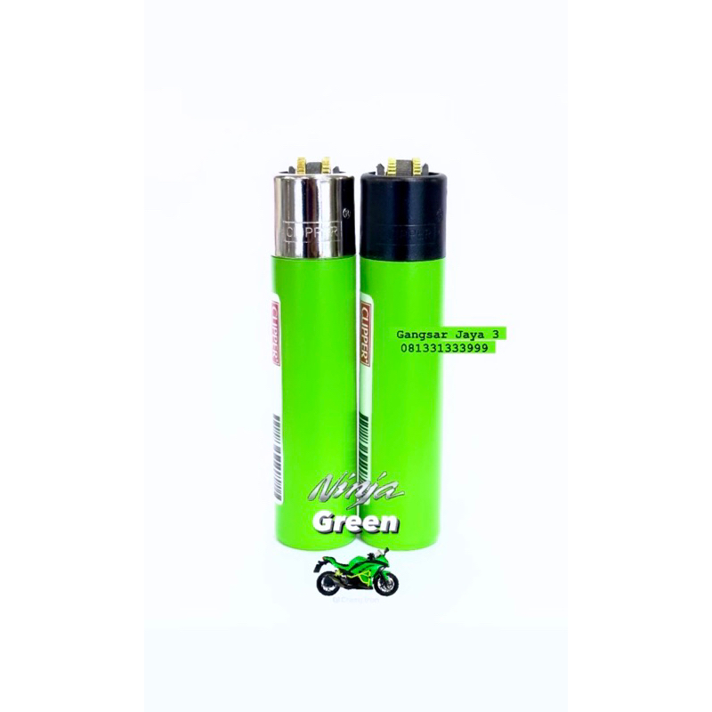 Jual korek Clipper Original Ninja Green Color | Shopee Indonesia