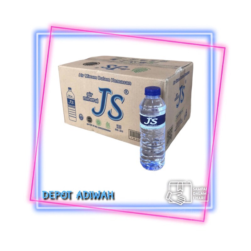 Jual JS air mineral pet 330ml per karton (isi 24 botol) | Shopee Indonesia